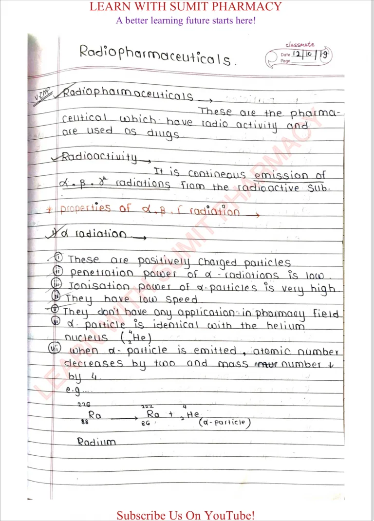 1st Semester Handwritten Notes B Pharma Sumit Pharmacy 1st Semester Handwritten Notes B Pharma Sumit Pharmacy