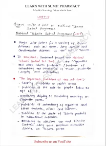 8th Semester Handwritten Notes(B.Pharma) | Sumit Pharmacy