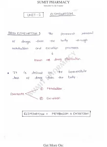 6th Semester Handwritten Notes(B.Pharma) | Sumit Pharmacy