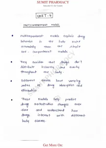6th Semester Handwritten Notes(B.Pharma) | Sumit Pharmacy