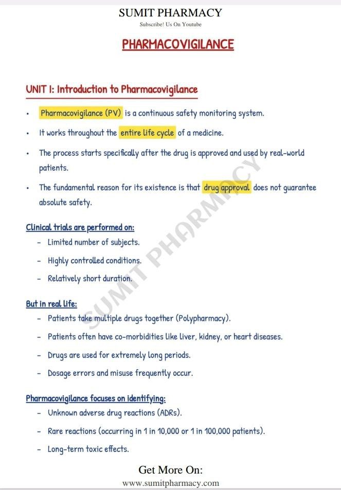 8th Semester Handwritten Notes(B.Pharma) | Sumit Pharmacy